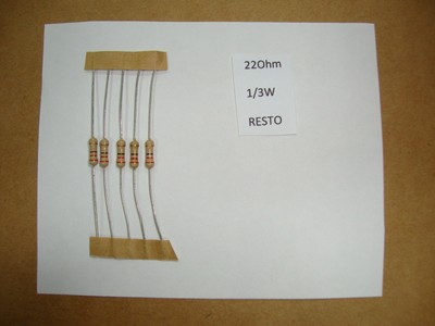RESISTOR. 1/3W 22R 22Ohm 5% *8 PC* NEW RC123 | eBay