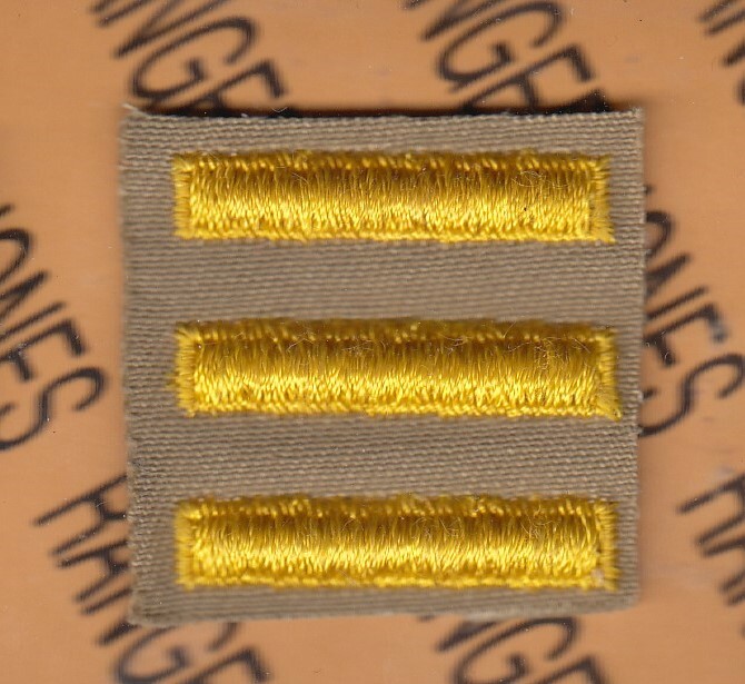 US Army WWII Khaki Combat Overseas Service Stripes 3 Bars 18 months ...