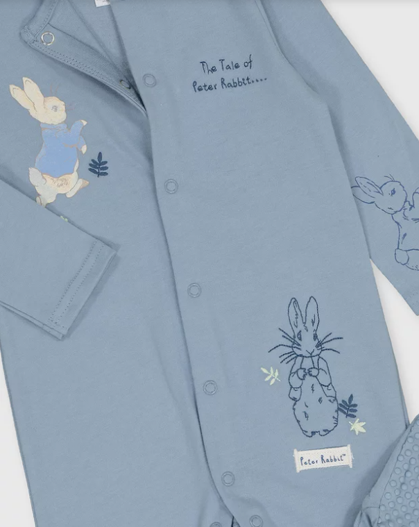 PETER RABBIT SLEEPSUIT/BABYGROW/BODYSUIT FOR BABY - New | eBay UK