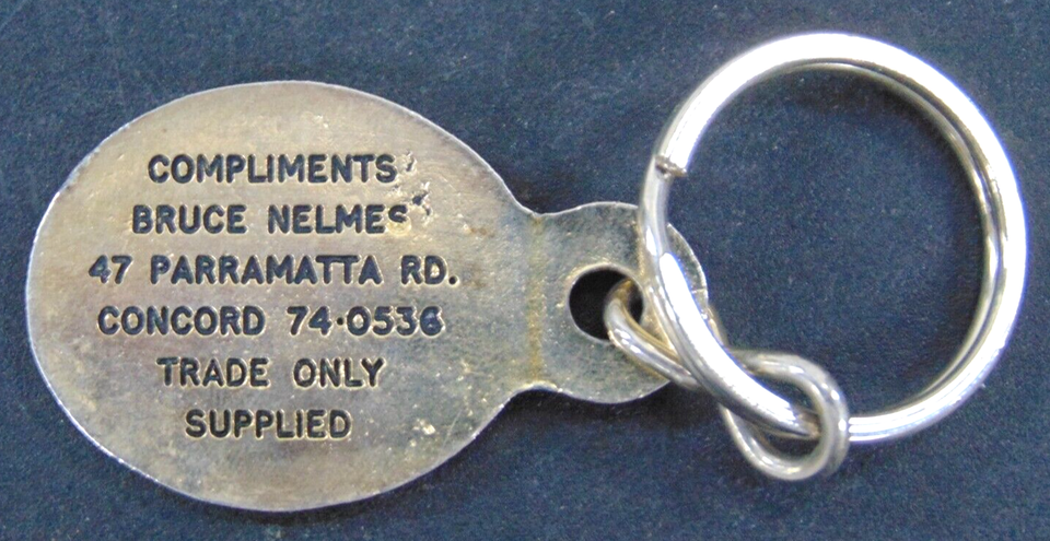 Vintage Bruce Nelmes Auto Wholesalers Concord Sydney Keyring | eBay