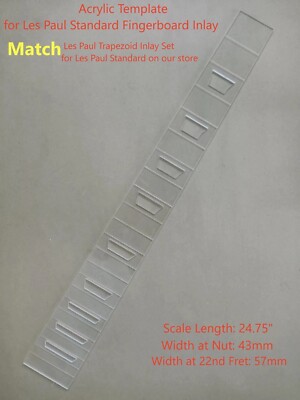 1pc Acrylic Template for Les Paul Standard Fingerboard Inlay | eBay