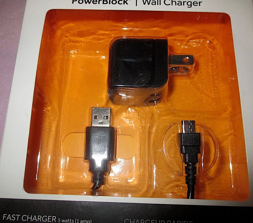 Griffin KINDLE Powerblock Wall 5W Fast-Charger w/ Micro USB Cable NEW ...