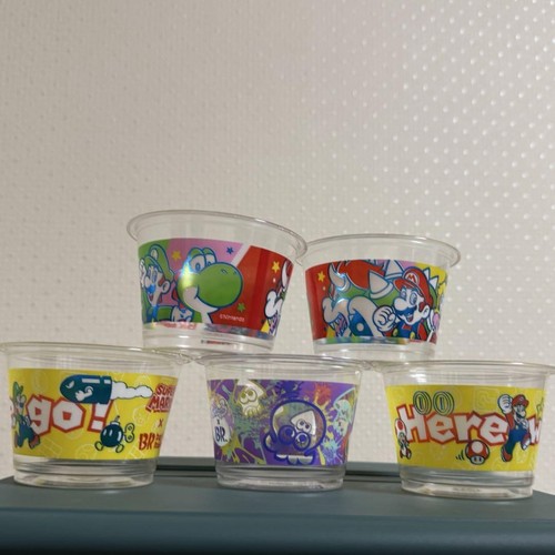 Mario & Splatoon Character Cups 5-Piece Set, Colorful, Used | eBay