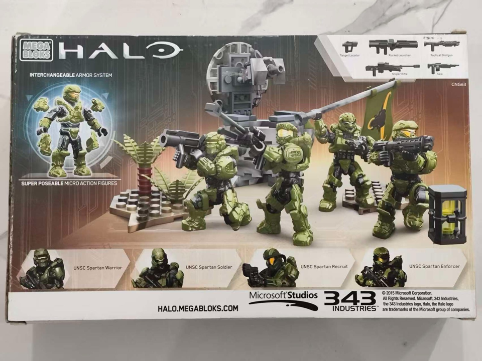 Mega Bloks Halo CNG63 UNSC Fireteam Taurus *Factory New Sealed* Toy 152 ...