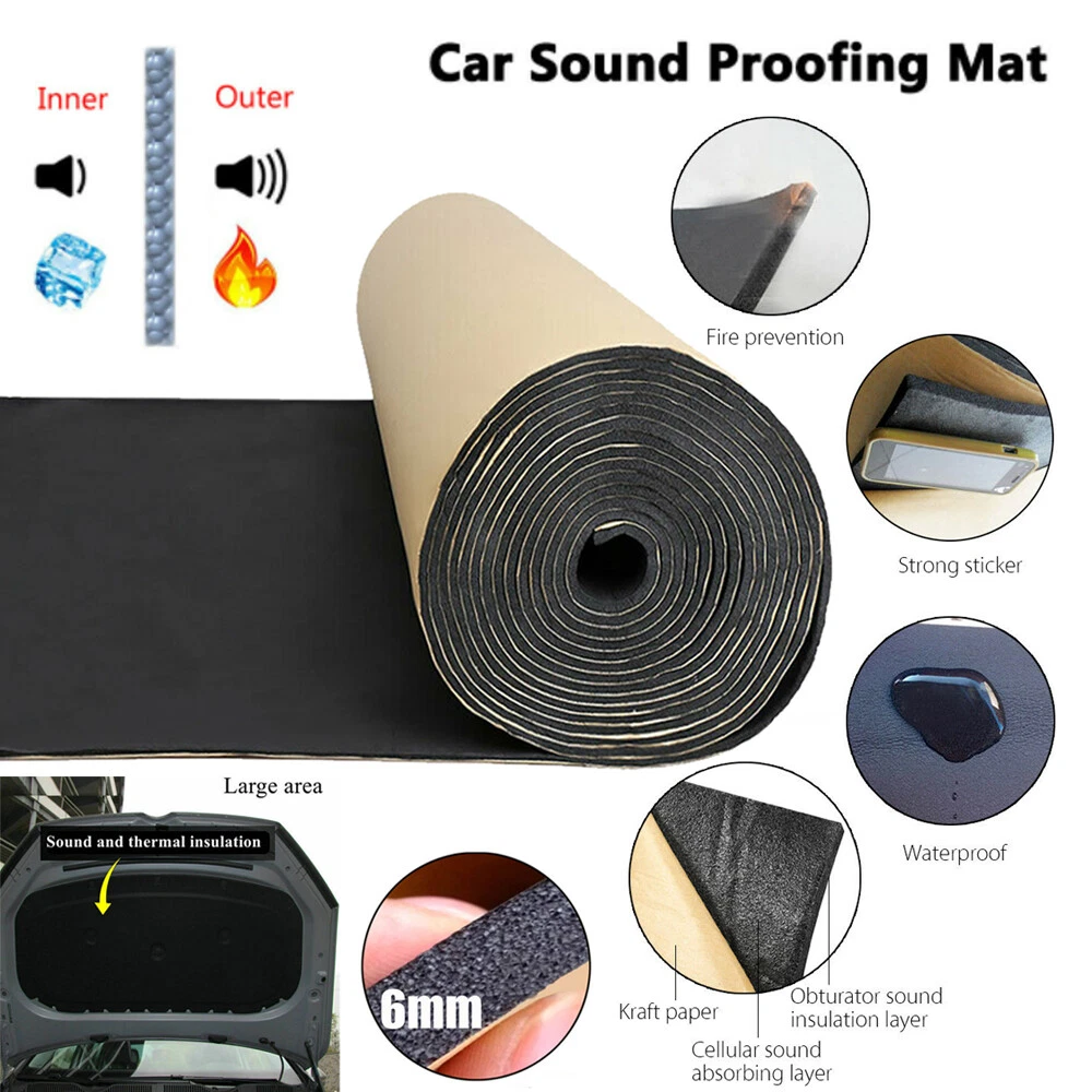 Vehicle Noise Reduction 3m Roll Of 6mm Closed Cell Foam – Car Sound ...