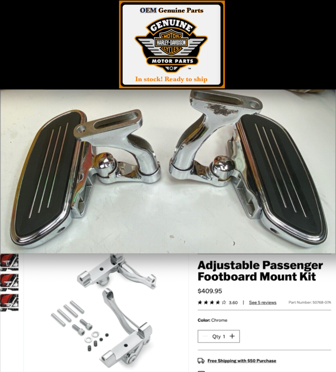 Adjustable Passenger Floorboards Passenger Floorboard Multi Position