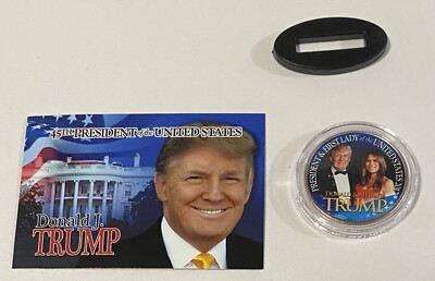 DONALD TRUMP COLORIZED Collectible HALF DOLLAR COIN … NEW … Collectible ...