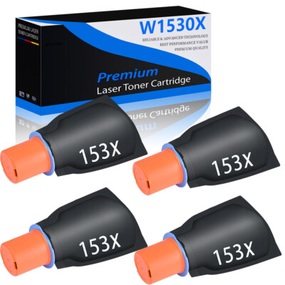 4PK W1530X Compatible with HP 153X Toner Cartridges for 1504 1504W 2504 ...