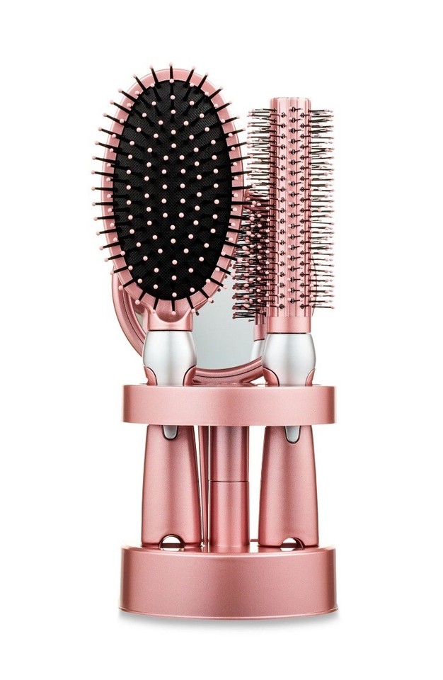 5-Piece Professional Quality Hair Brush Set • Rose Pink | eBay