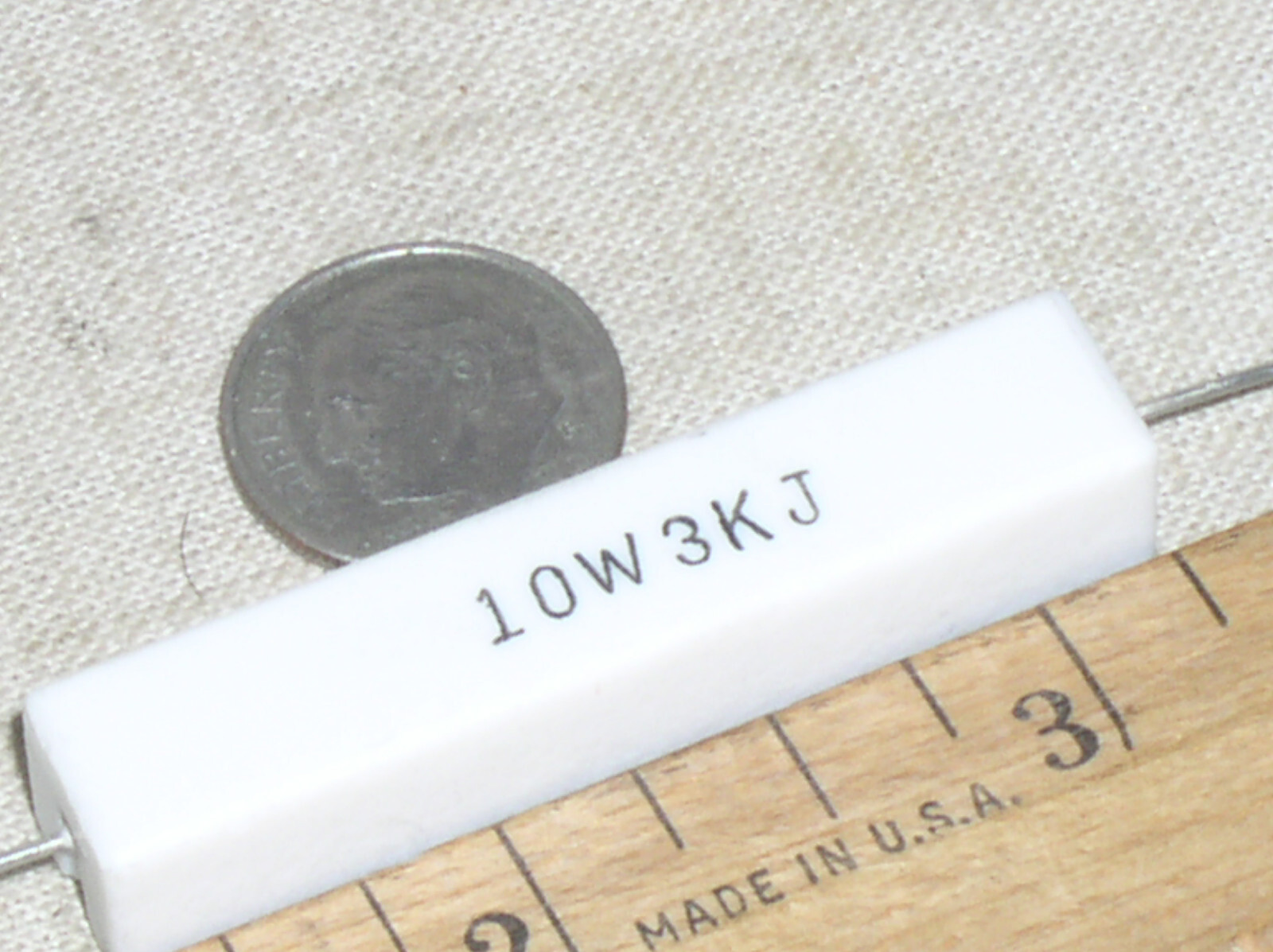 3K 3 K OHM 10W 10 W WATT 5% DISCHARGE CERAMIC WIREWOUND POWER LOAD ...