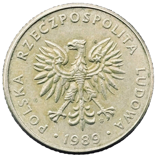 1989 Poland Coin 20 Złotych Y# 153.2 Polish Europe Foreign Coins FREE ...