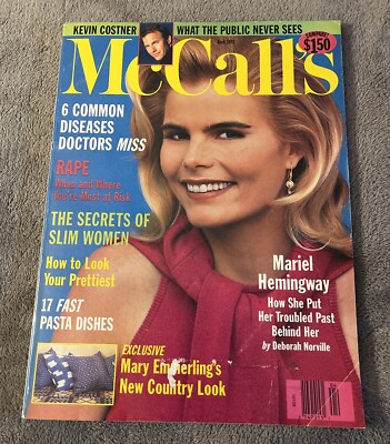 1993 AUGUST MCCALL'S MAGAZINE - MARIEL HEMINGWAY COVER | eBay