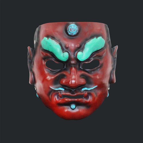 Resin Japanese Mask Hannya Noh Kabuki Devil Demon Oni Samurai Halloween ...