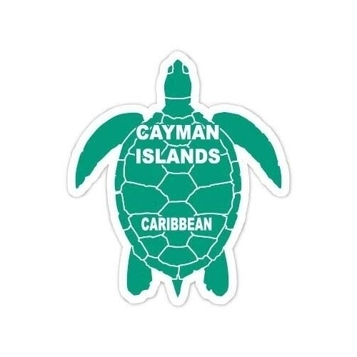 Cayman Islands Caribbean 4 Inch Green Turtle Shape Decal Sticker | eBay