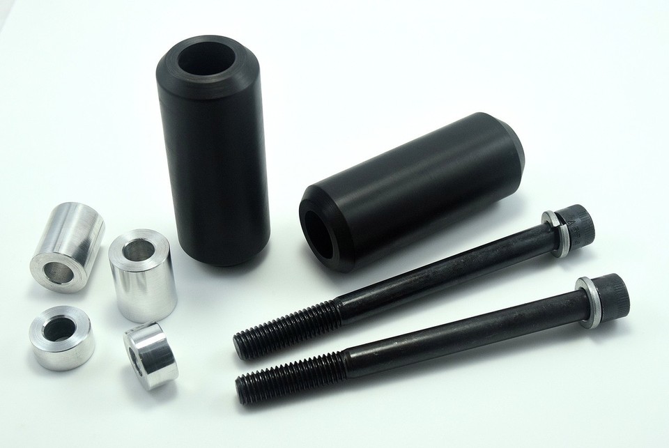 BungKing 6" Upper Shock Mount Frame Sliders, 05 & Earlier Dyna | eBay