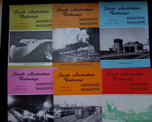 South Australian Railways, Institute Magazine 1967 COMPLETE YEAR, 6 ...