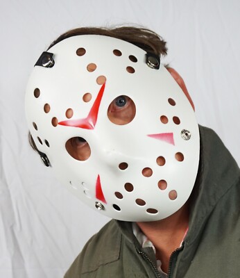 Jason Halloween Mask Voorhees Hockey Horror Killer Mens Adult Mask | eBay