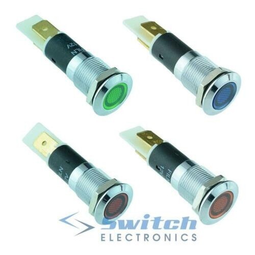 12mm Flat Head Metal LED Panel Indicator Light 12V | eBay