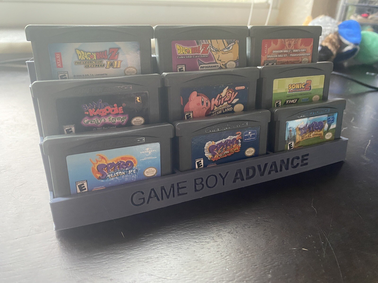 Gameboy Advance Display Stand GBA Cartridge Holder Rack, Holds 9 Games ...