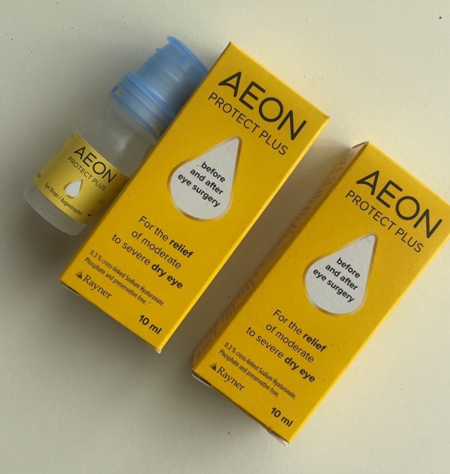 2X AEON Protect Plus Eye Drops Relief Moderate & Severe Dry Eyes 10ml ...