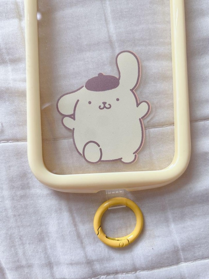 Sanrio Pom Pom Purin iPhone 14 Case with Phone Ring - Case - Yellow | eBay