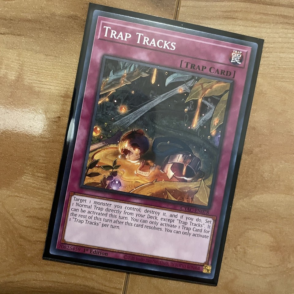 YuGiOh Trap Tracks CYAC-EN078 1st Edition Common Konami | eBay