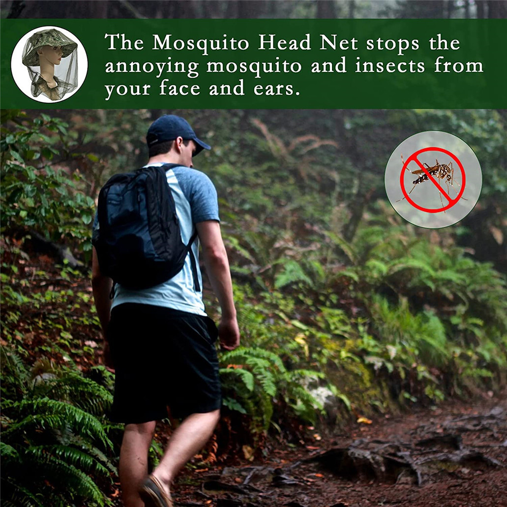 Mosquito Mesh Head Net Face Netting Lightweight Fly Insects Bugs ...