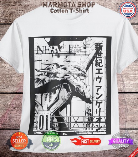 Neon Genesis Evangelion Shirt EVA 01 Japanese Anime Manga T-Shirt Tee ...