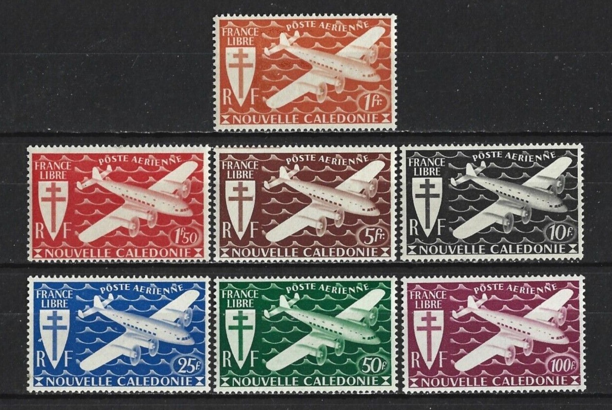 New Caledonia 1945. Compléte set 7 mint stamps** Air Mail. (8291° | eBay