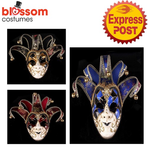 N645 Masquerade Face Theatre Jester Mask Venetian Mardi Gras Burlesque ...