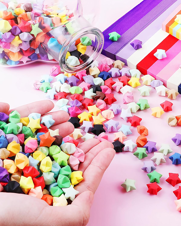 1350 Sheets Star Origami Paper 27 Assortment Color Origami Star Paper ...