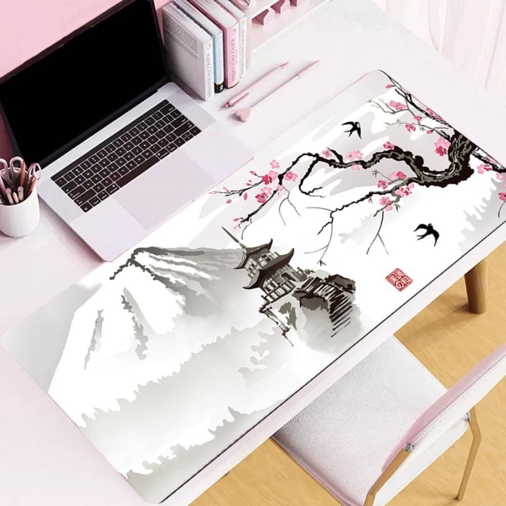 Sakura Cherry Blossom Mouse Pad Gaming XL HD Mousepad XXL keyboard Non ...