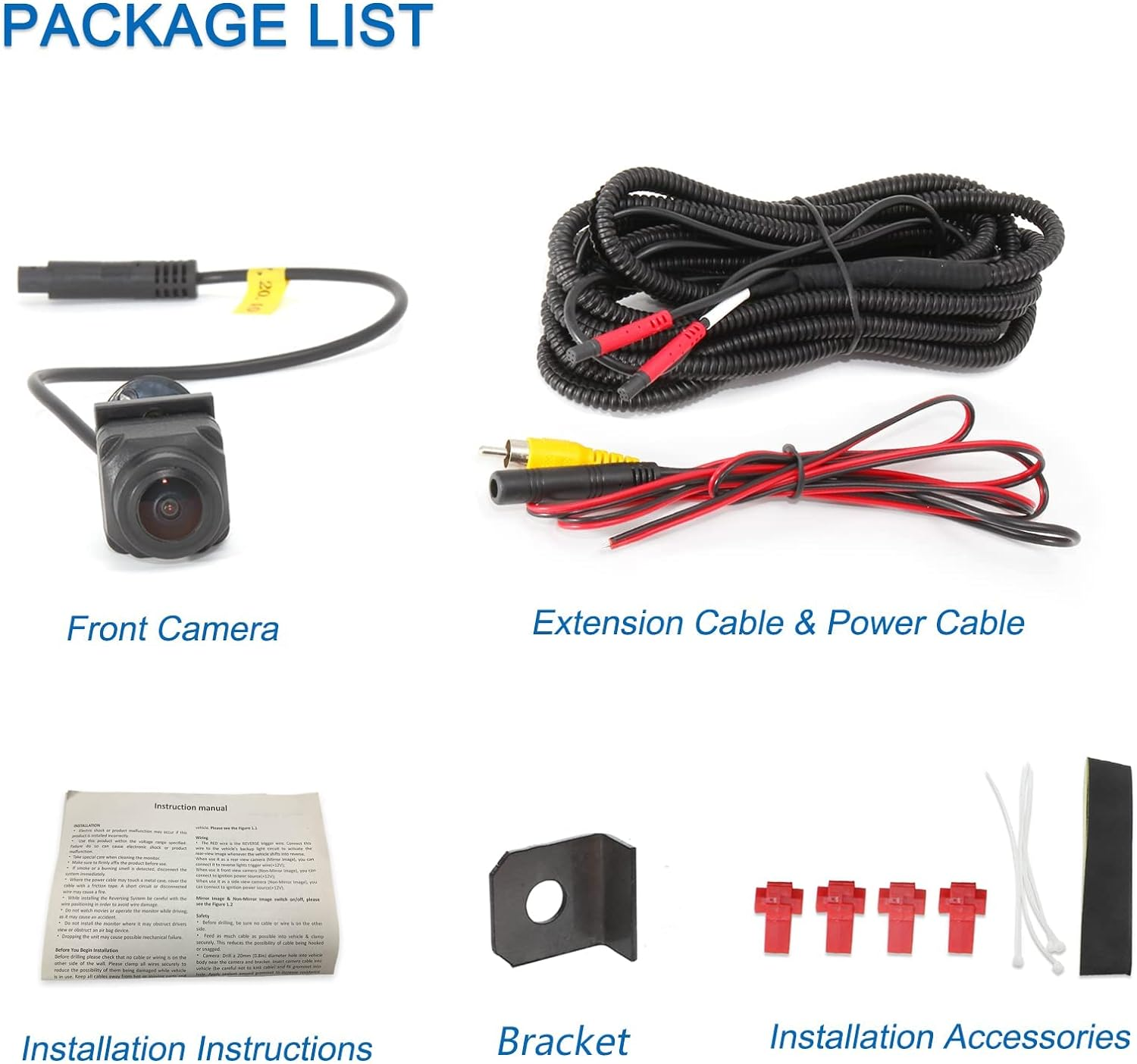 Front View Camera for Jeep Wrangler JL Rubicon JLU JLR Gladiator JT ...