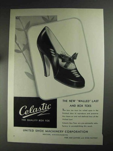 1936 USMC Celastic Box Toe Ad - Walled Last Box Toes | eBay