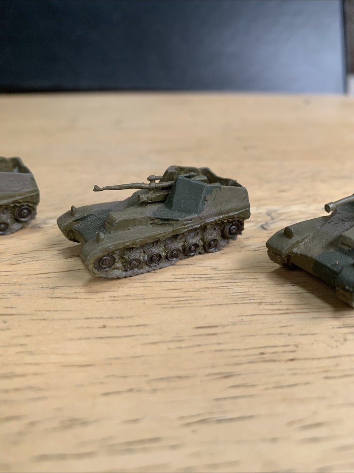 1/100 WWII SOVIET T76 Sp Guns Tank In green camouflage (Metal) | eBay