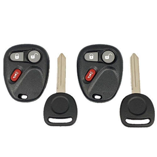 2 OEM Electronics Keyless Remote Fobs + Keys For CHEVY GMC 3B KOBUT1BT ...