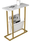 Small Narrow Side Table for Small Spaces, 17.7" W Slim End Table ...