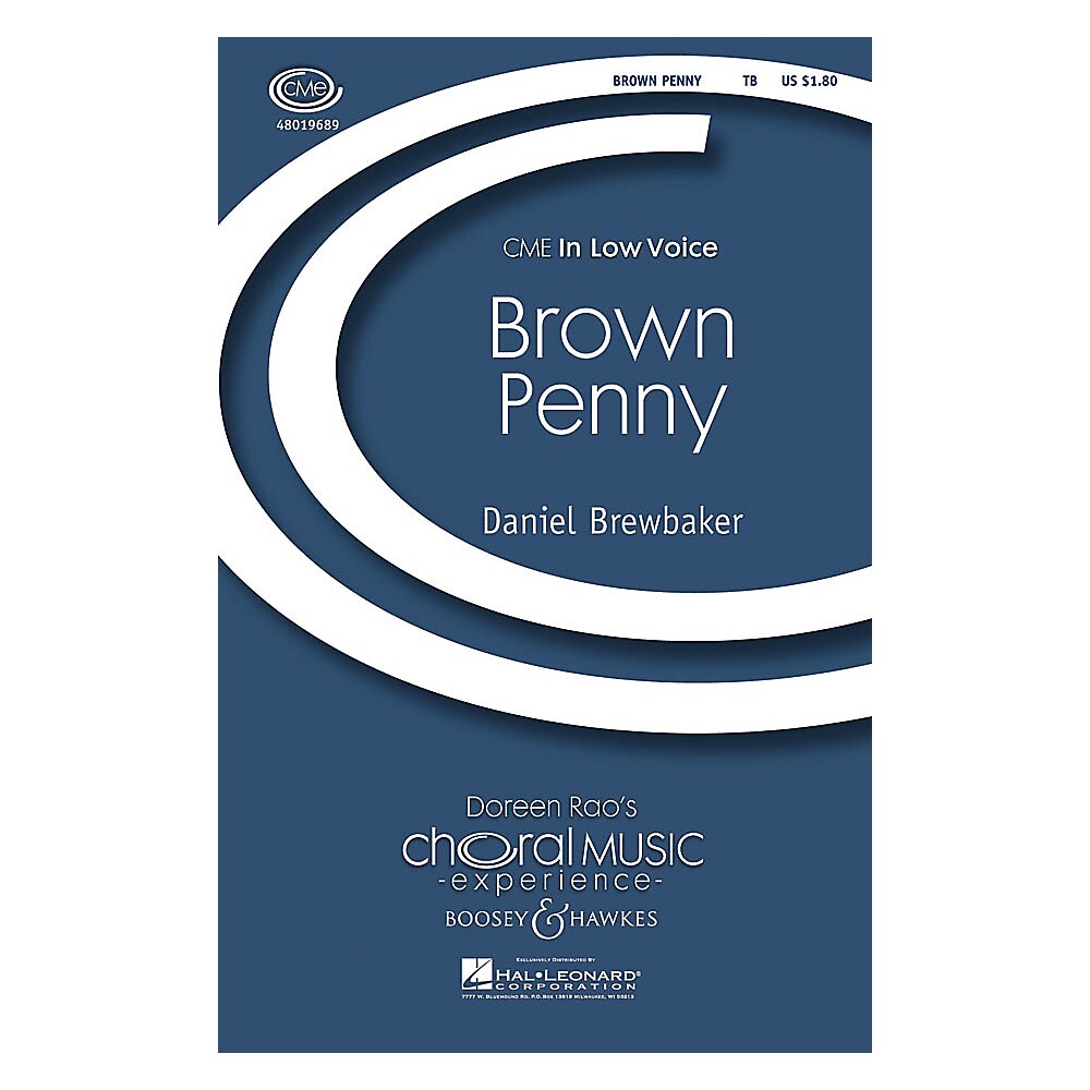 Boosey and Hawkes Brown Penny (CME In Low Voice) TB composed by Daniel ...