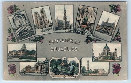 Souvenir de Bruxelles BRUSSELS Belgium Postcard | eBay
