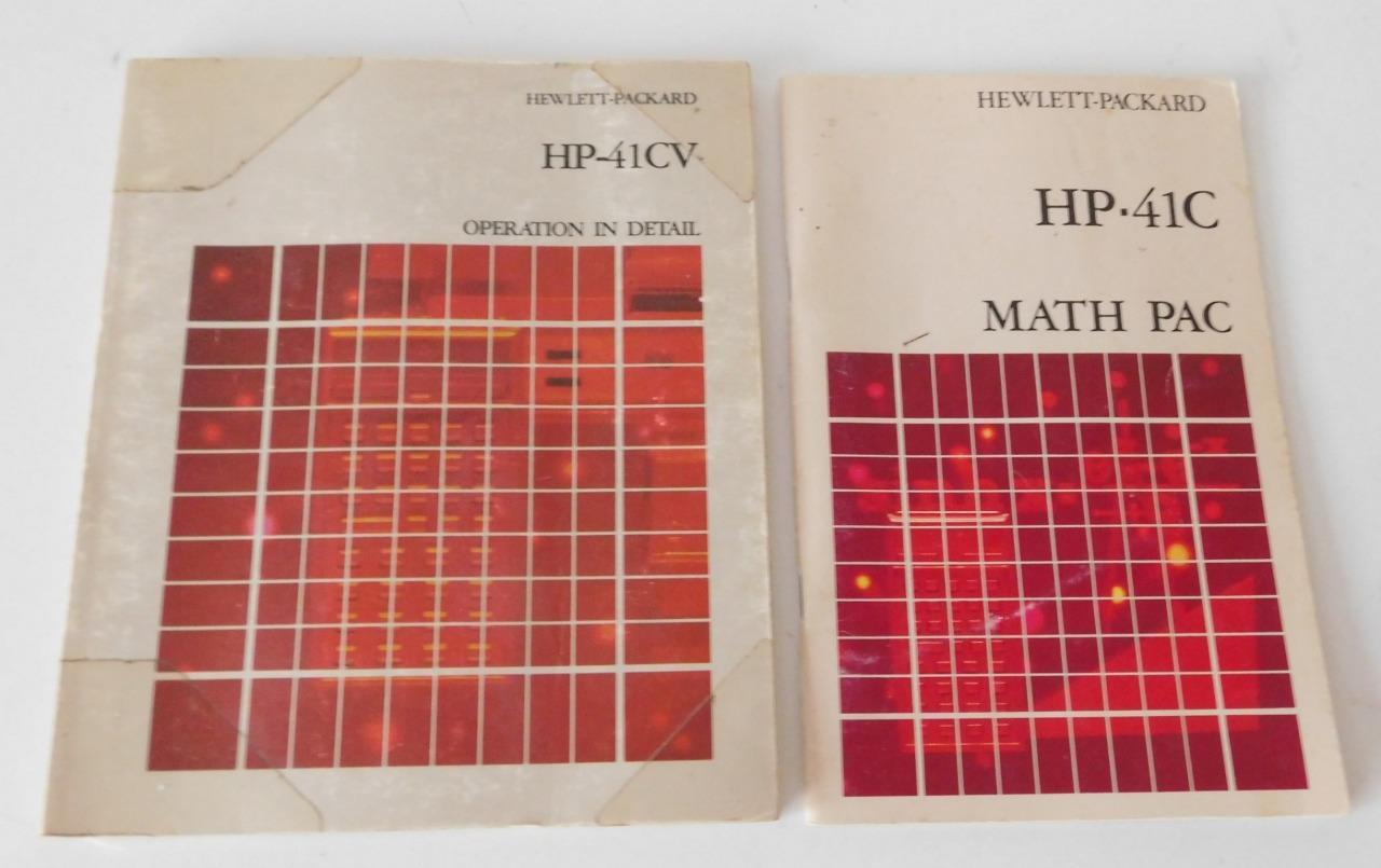 1984 Hewlett Packard HP-41CV Operation in Detail Booklet Math Pac ...