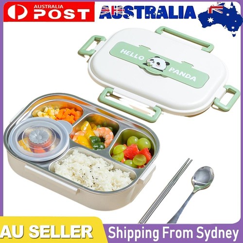 Stainless Steel Lunch Container Panda Lunch Box for Adults Kids (5 grids) | eBay Australia