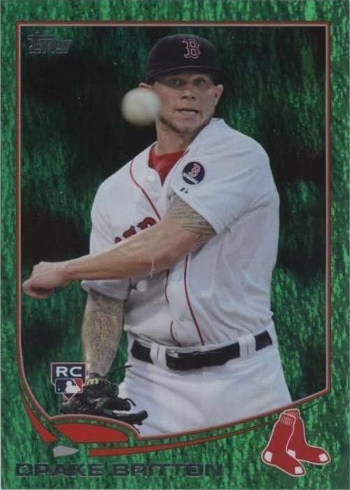 2013 Topps Update Series - Drake Britton #US144 Emerald Foil (RC) for ...
