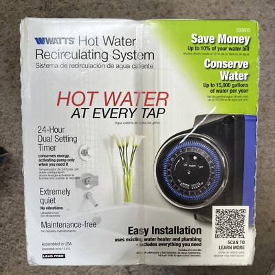 Watts Hot Water Recirculating System with Built-In Timer | eBay