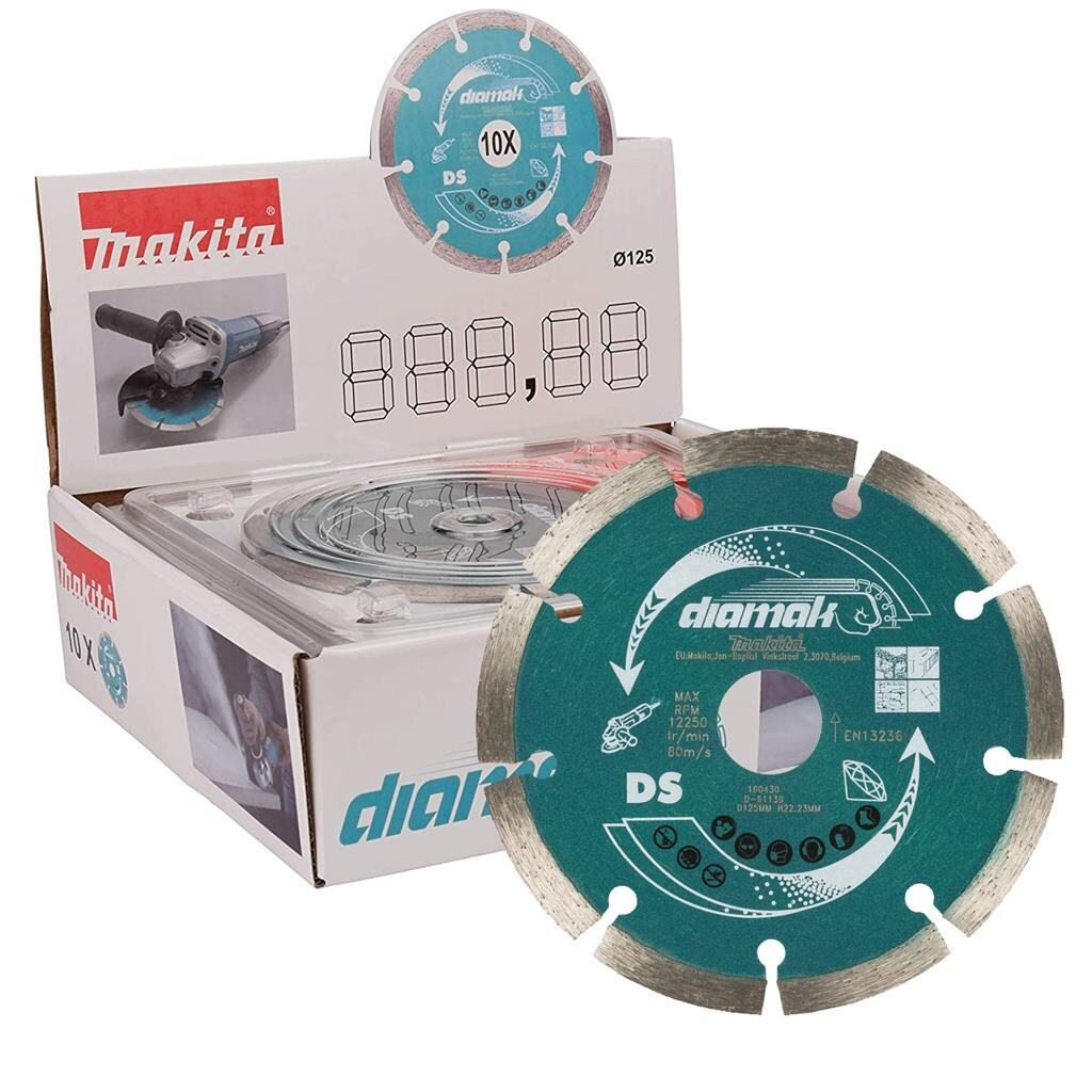 Makita 125mm Diamond Blade Masonry Brick Stone Concrete 5" inch Cutting ...