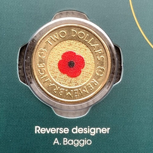 2023 RED POPPY Remembrance $2 coin ex-14-coin coloured Anniversary set ...