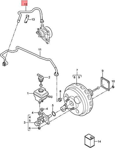 Genuine PORSCHE Cayenne 9PA1 Vacuum Line 95535557941 | eBay