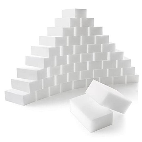 50-Pack 8x5x3cm Melamine Sponge Magic Sponge Multi 50 Count (Pack of 1 ...