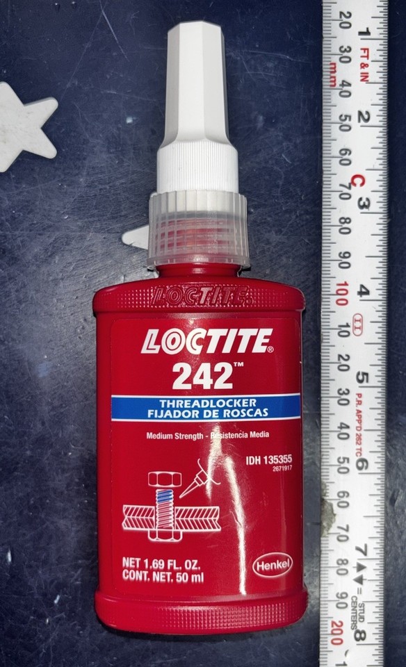 USA LOCTITE 242 50ML Medium Strength Thread Locker EXP 11/2026 24231 ...