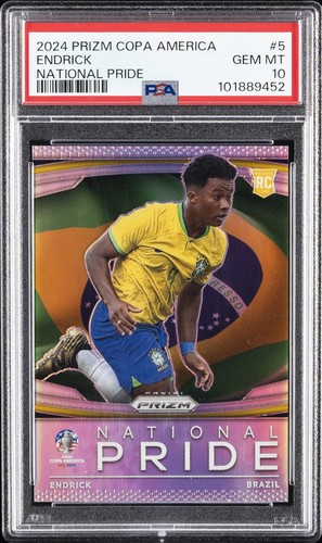 2024 PANINI PRIZM CONMEBOL COPA AMERICA NAT PRIDE #5 ENDRICK PSA 10 | eBay