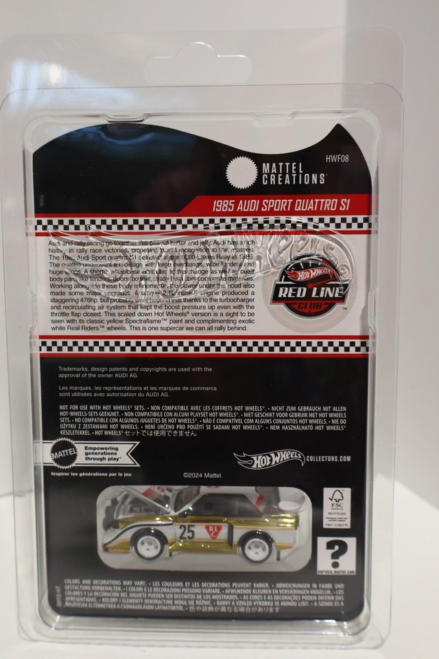 Hot Wheels Collectors RLC Exclusive 1985 Audi Sport Quattro S1, | eBay